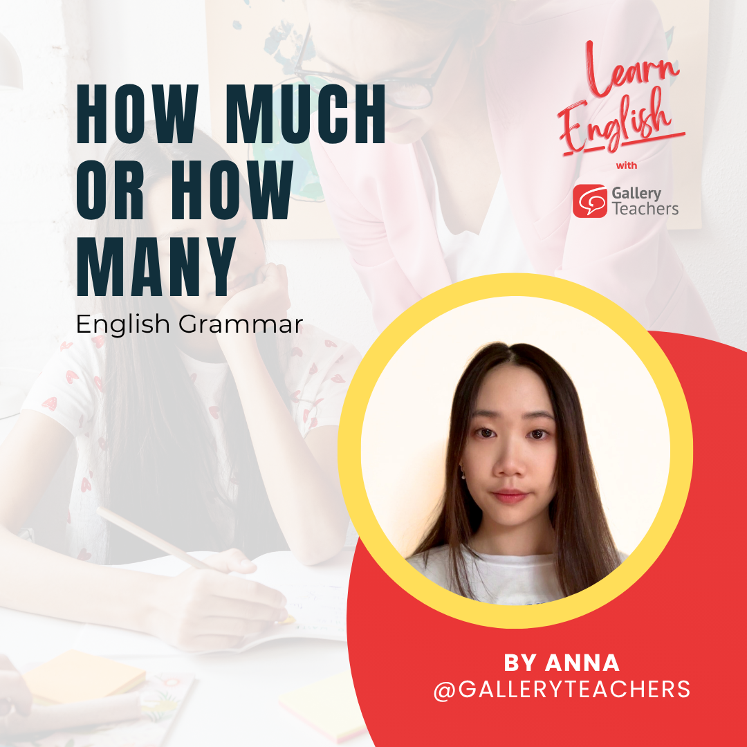 How Much or How Many - Gallery Teachers